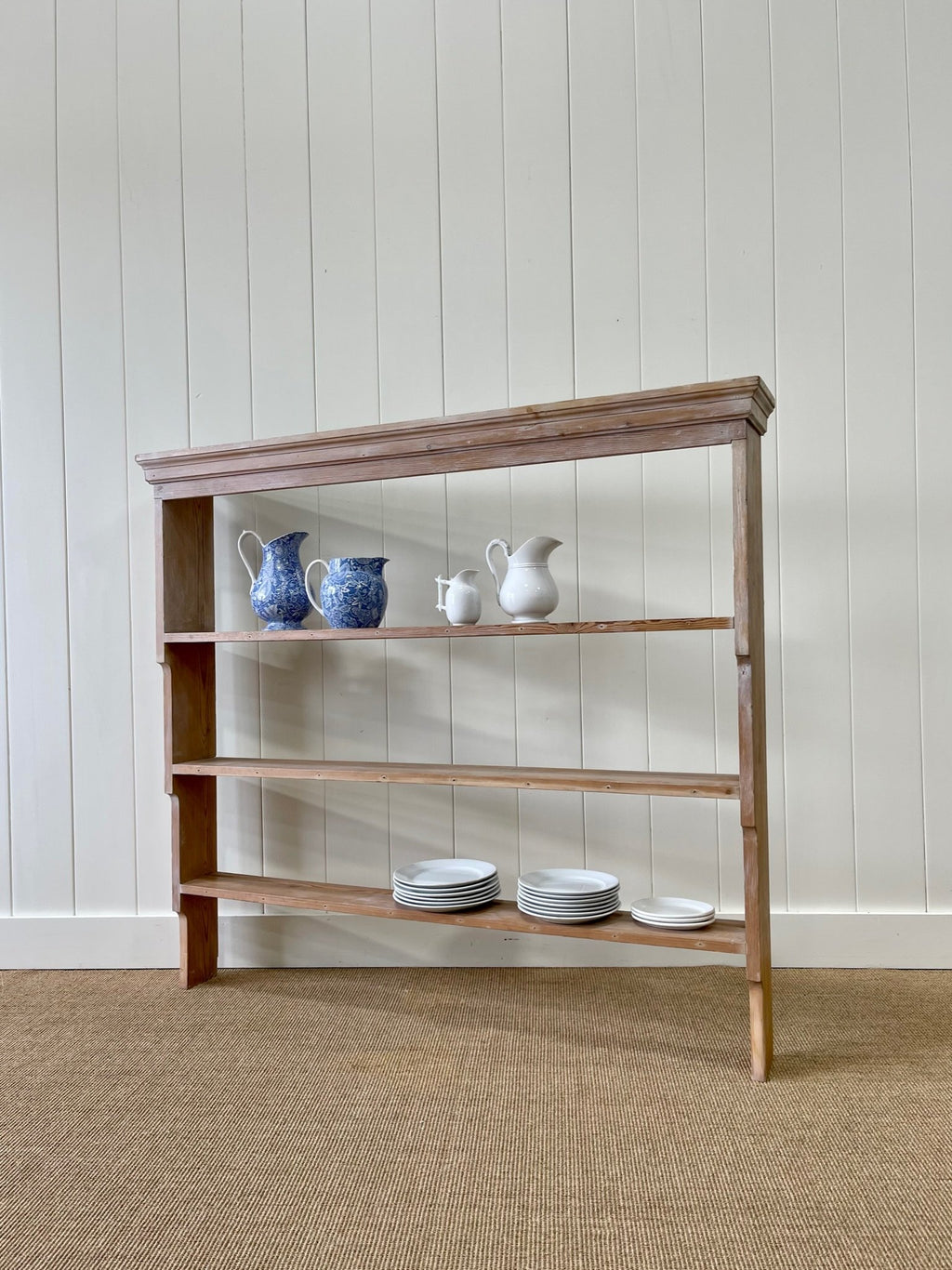 A Beautiful English Pine 19th Century Hanging Plate Rack – The Parsons ...